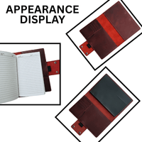 Handcrafted Leather A5 Journal Cover | Refillable Organiser – Vintage ...