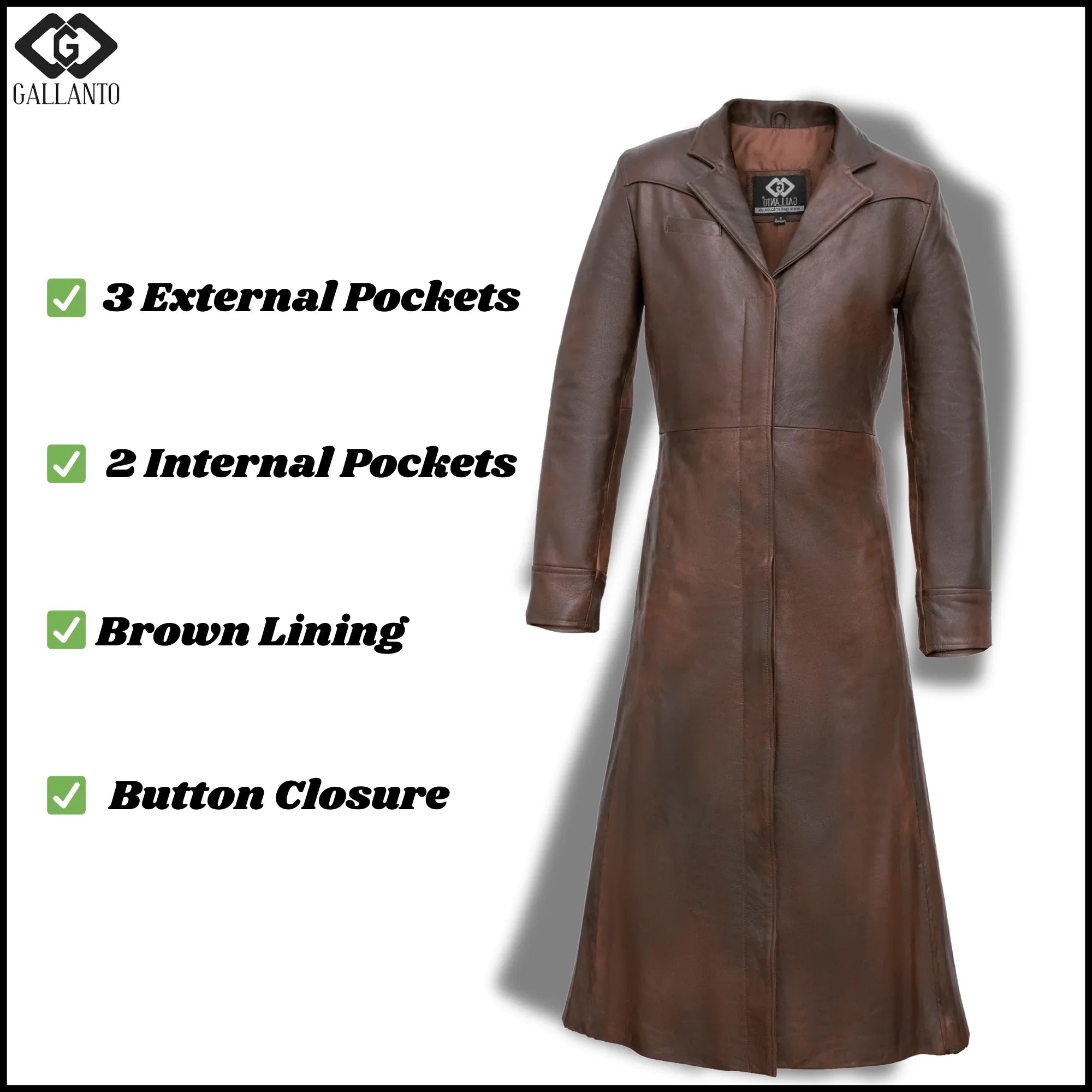 Matrix Neo Black Leather Trench Long Coat - Men's Long Trench Coat Got ...