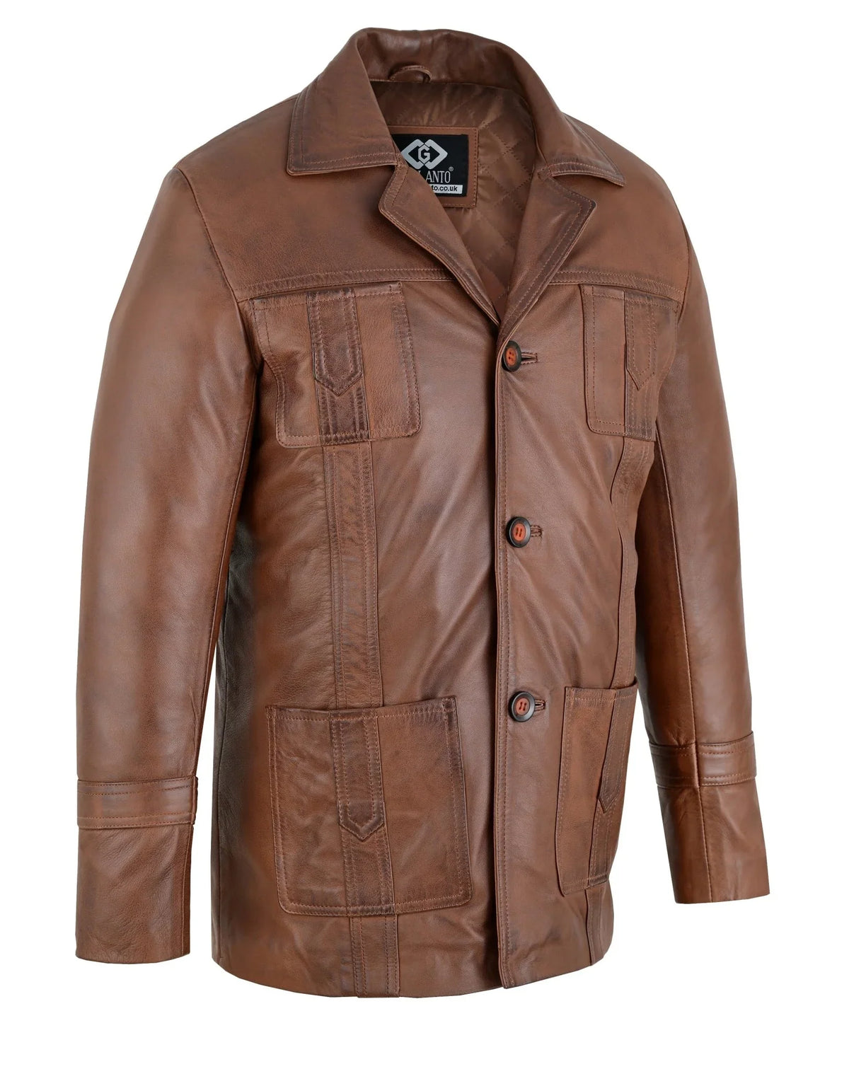 Vintage Brown Leather Blazer Jacket worn by Sam Tyler in Life on Mars ...