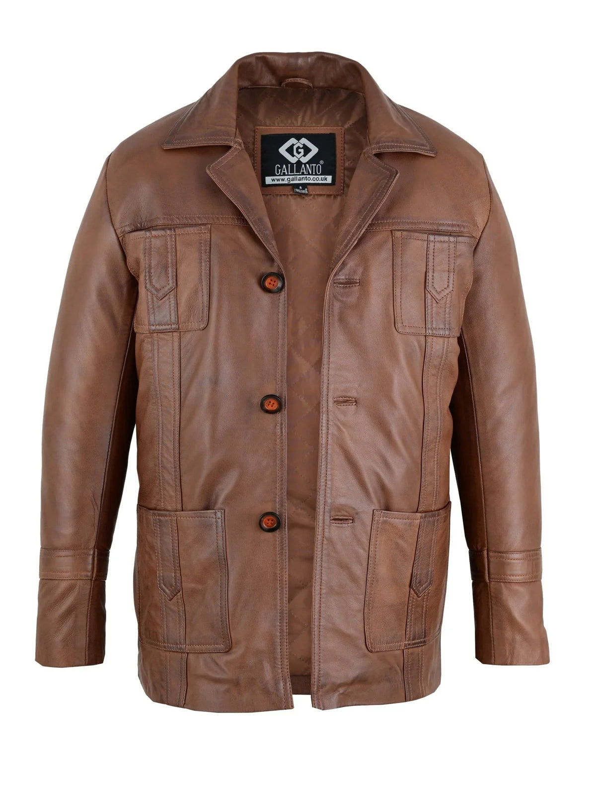 Vintage Brown Leather Blazer Jacket worn by Sam Tyler in Life on Mars ...