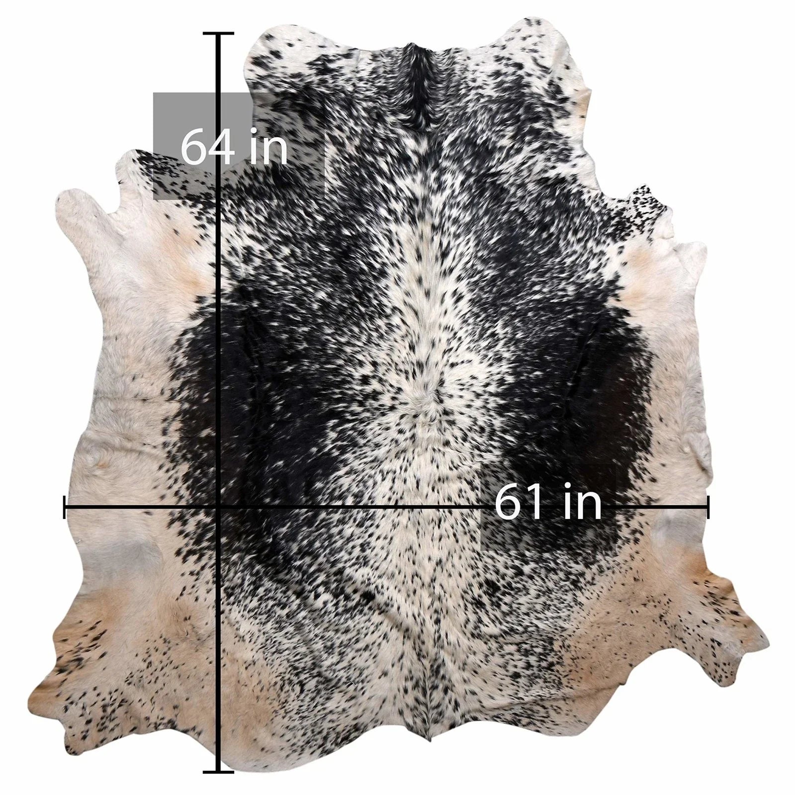 208-18 Cow Skin Hair on Hide 100% Pure Cow Hide Large Decorative/Carpe ...
