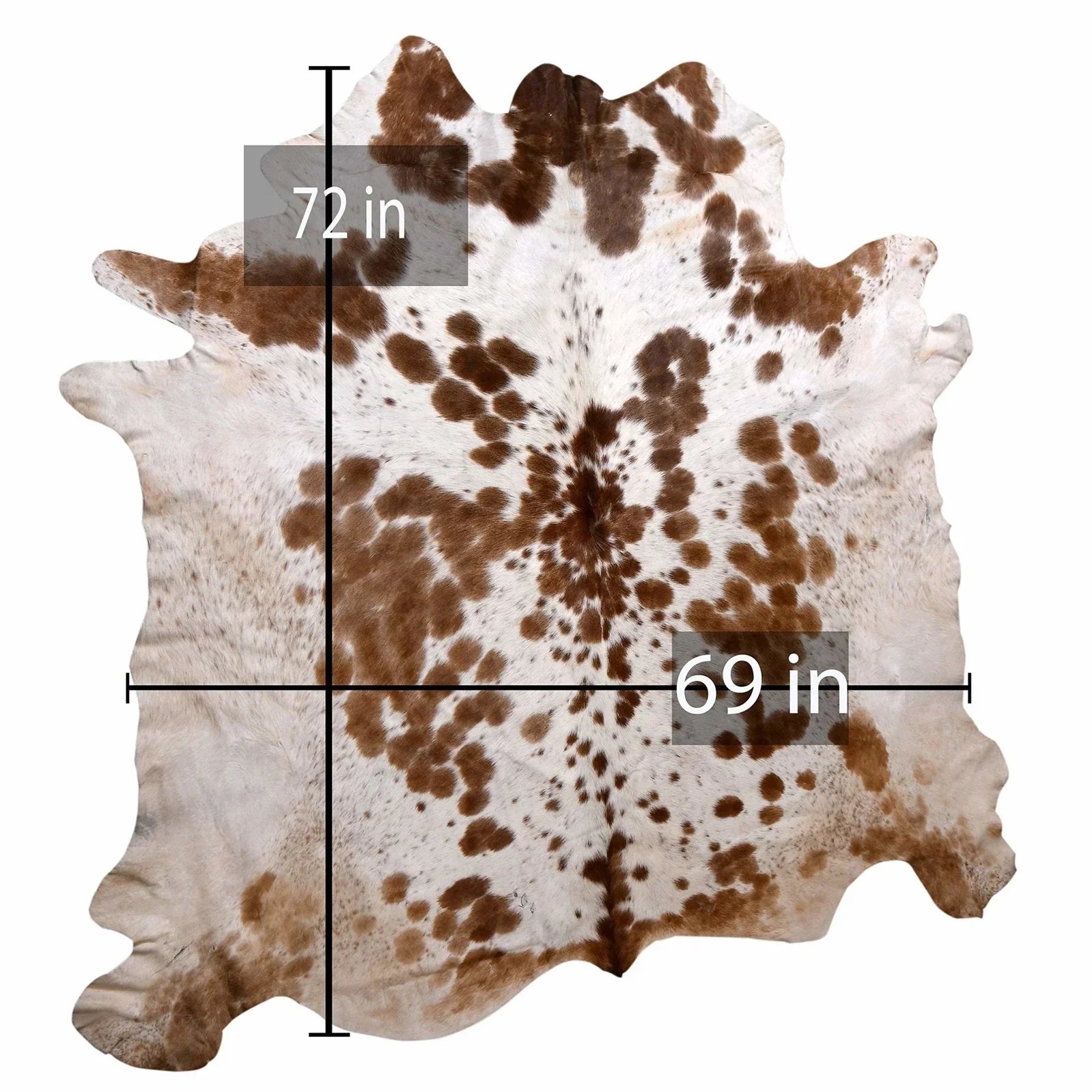 208-24 Cow Skin Hair on Hide 100% Pure Cow Hide Large Decorative/Carpe ...
