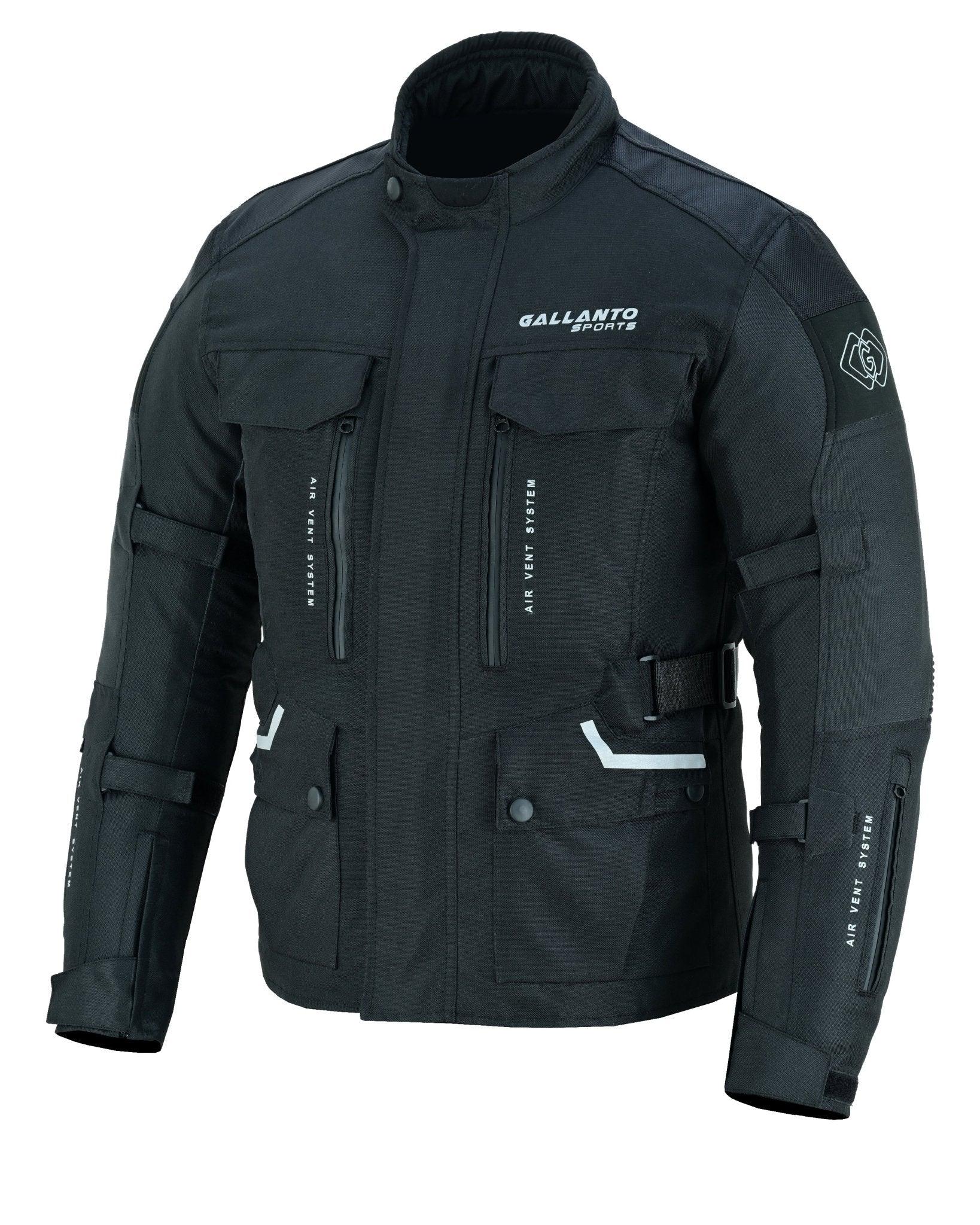 Black & Orange Biker Textile Long Motorcycle Jacket Biker CE Armours ...