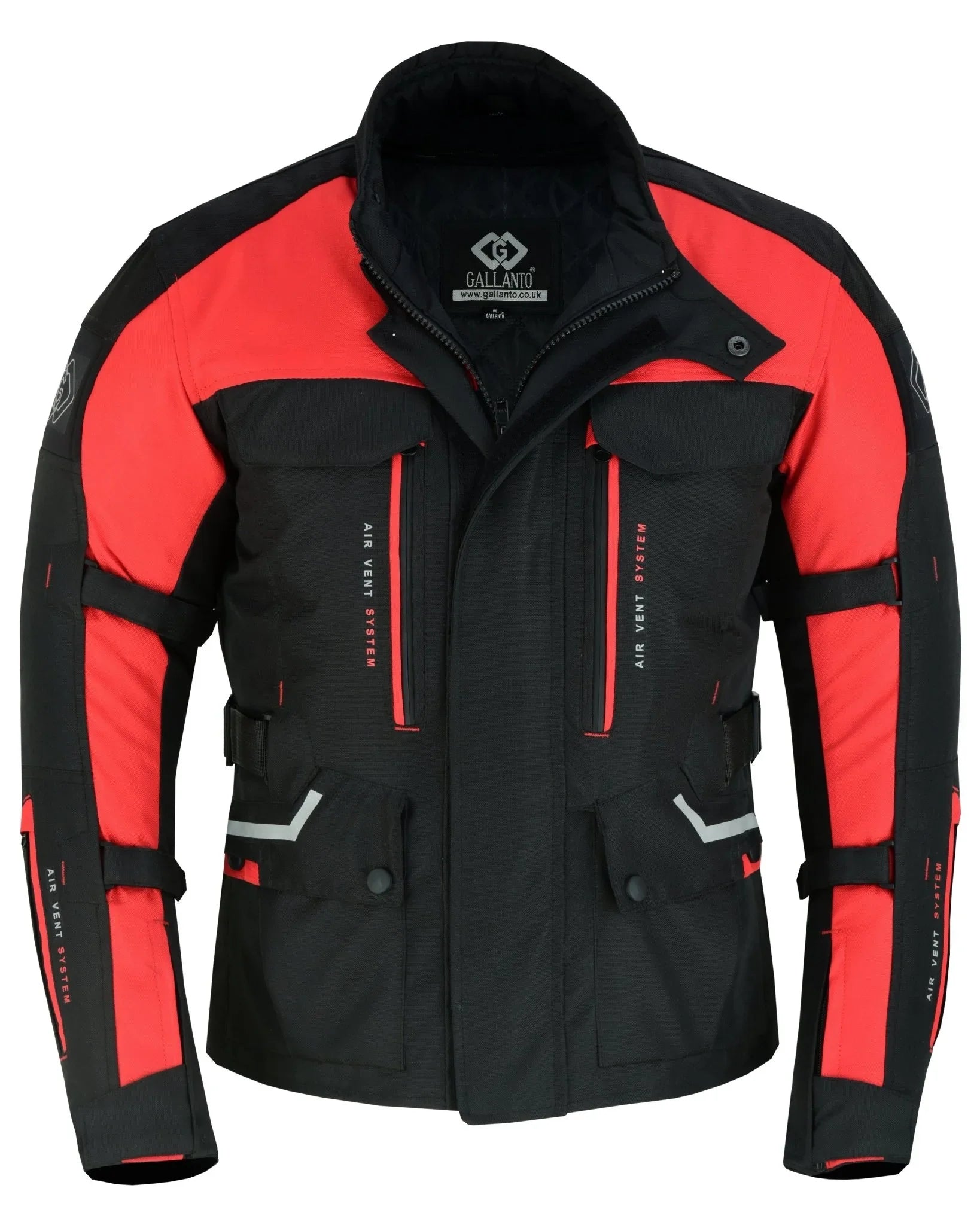 Black & Orange Biker Textile Long Motorcycle Jacket Biker CE Armours ...