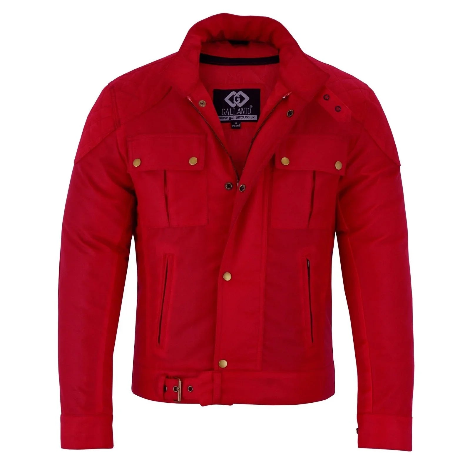 Classic Brown Waxed Cotton Motorcycle Jacket Textile for Biker ...