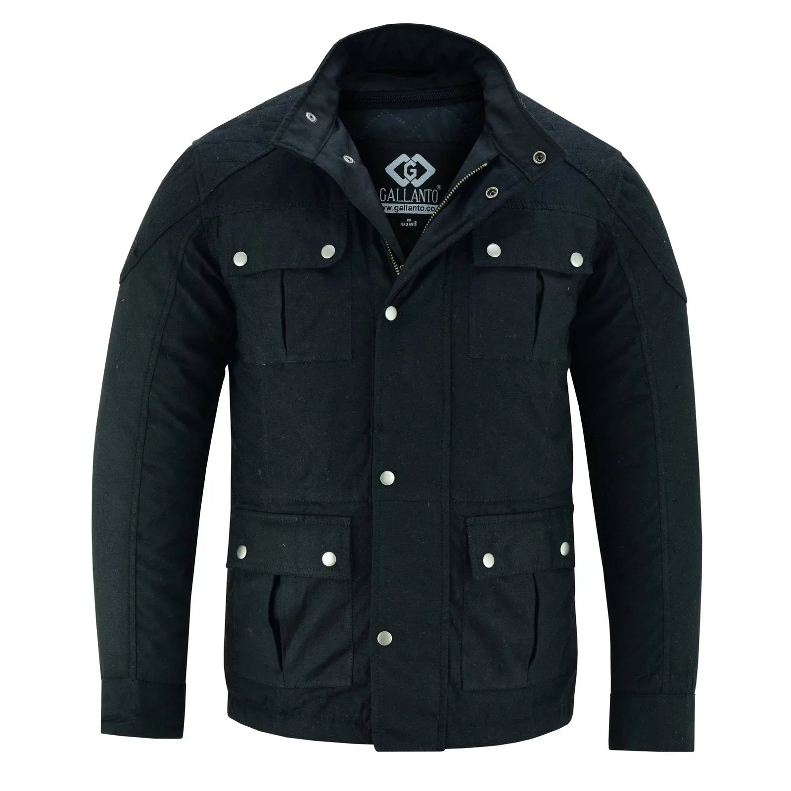 Men's Classic Brown Waxed Cotton Motorcycle Jacket Textile Biker ...