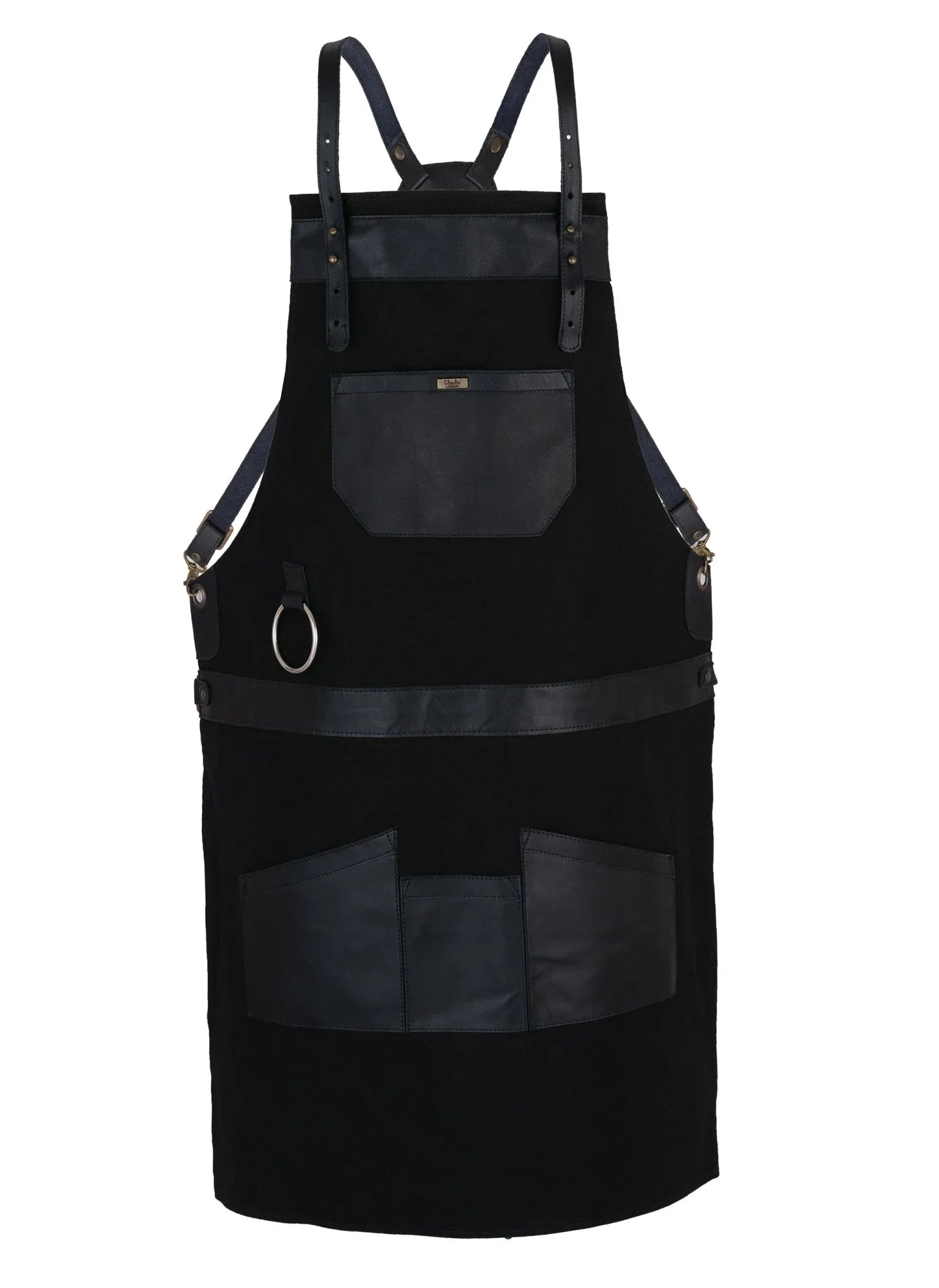 Real Leather Multi-Pocket Apron Butcher Apron - BBQ Apron - Cooking Ap ...