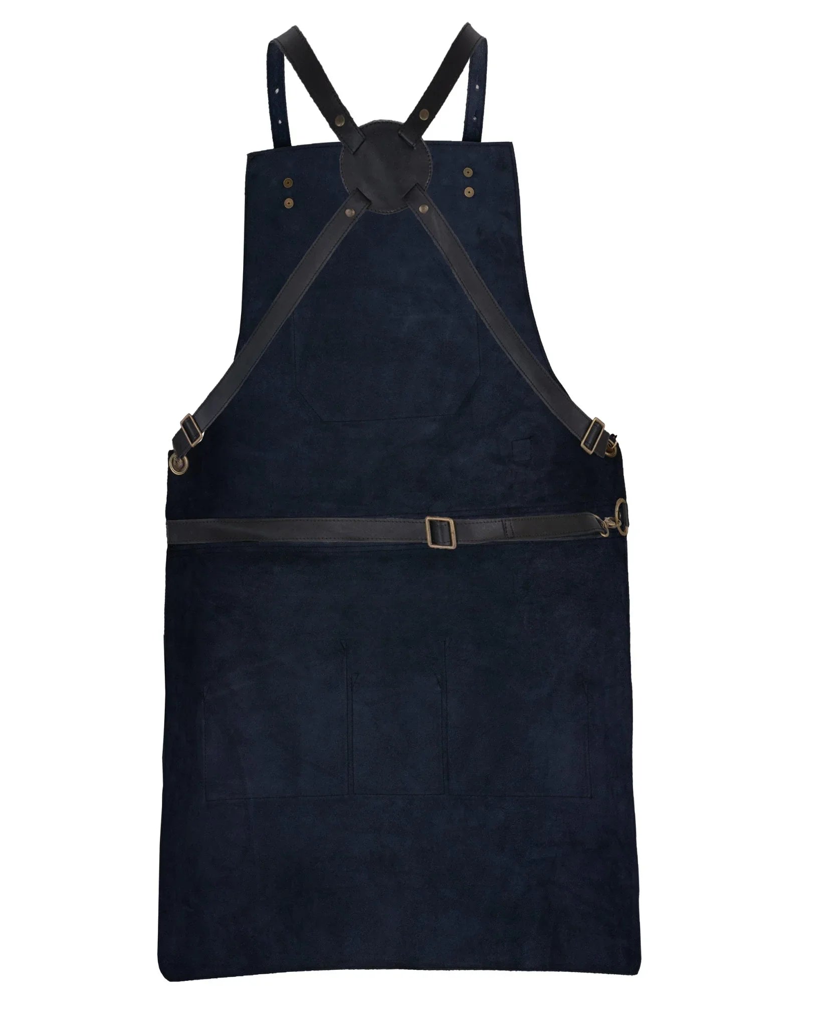 Real Leather Multi-Pocket Apron Butcher Apron - BBQ Apron - Cooking Ap ...
