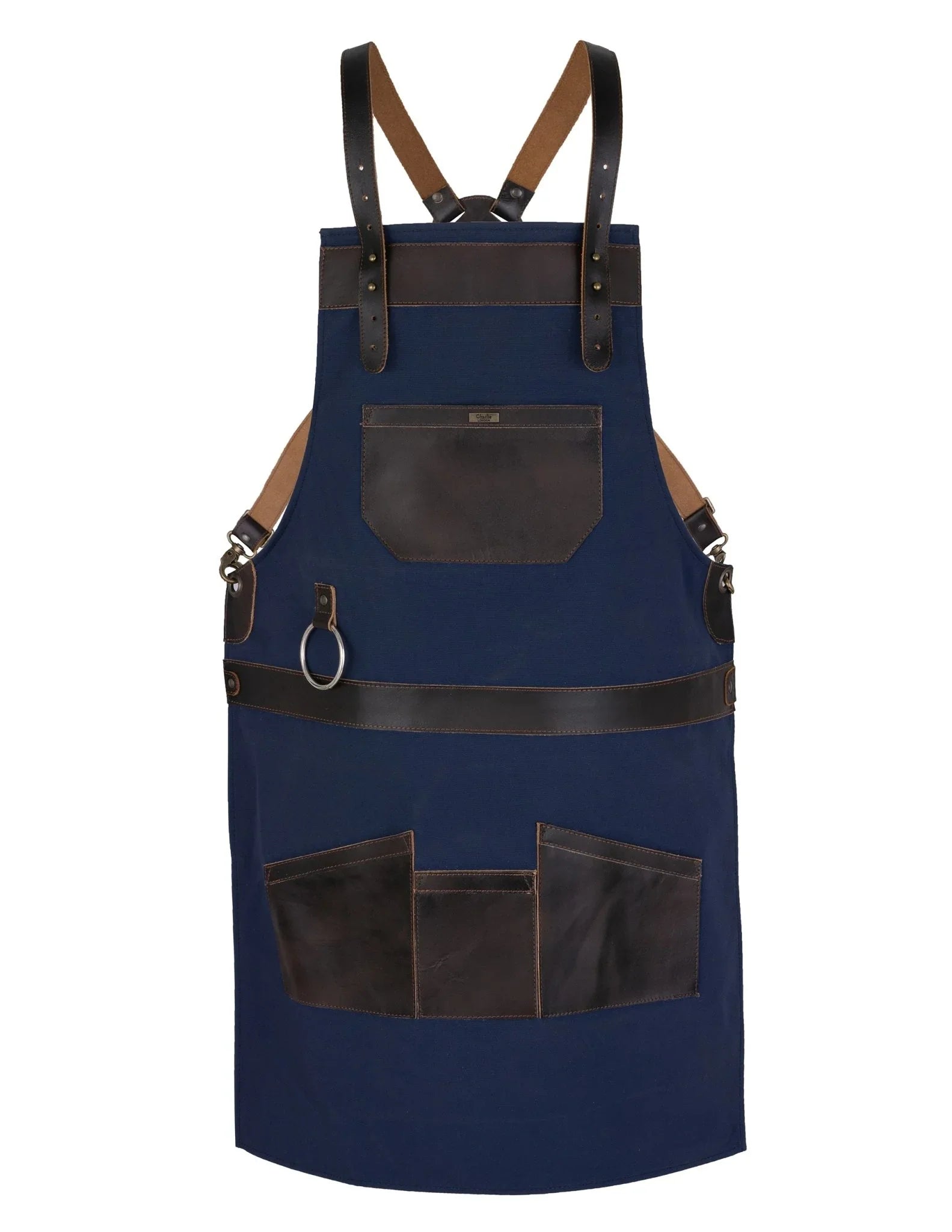 Real Leather Multi-Pocket Apron Butcher Apron - BBQ Apron - Cooking Ap ...
