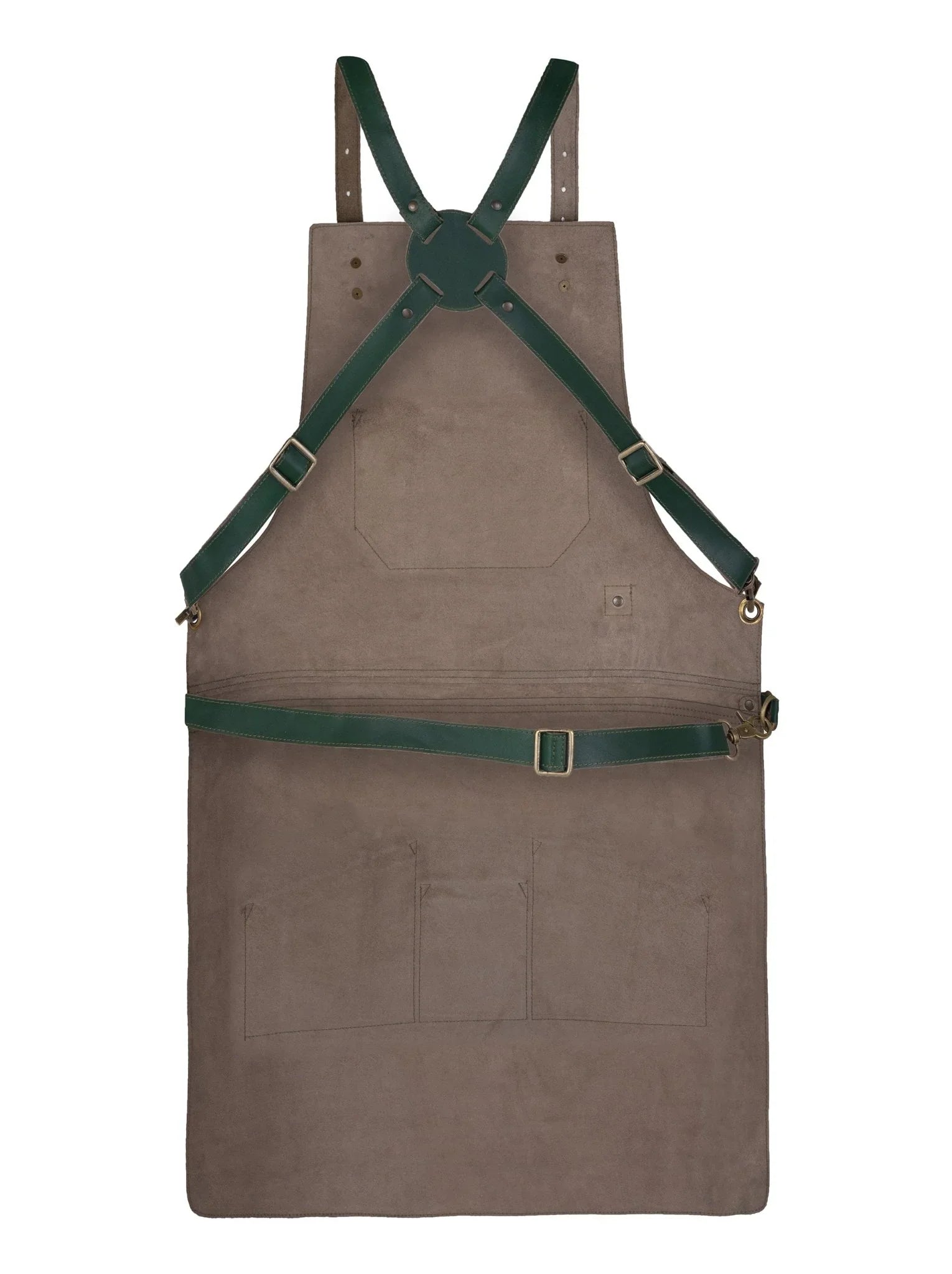 Real Leather Multi-Pocket Apron Butcher Apron - BBQ Apron - Cooking Ap ...